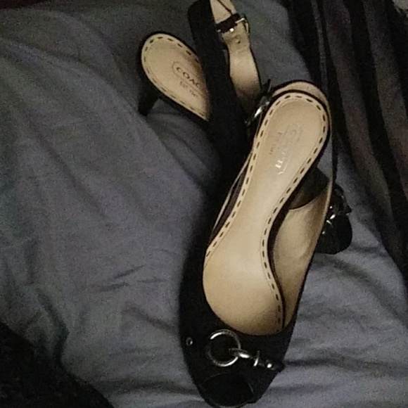Coach | Shoes | 75 Coach Pumps Open Toe | Poshmark